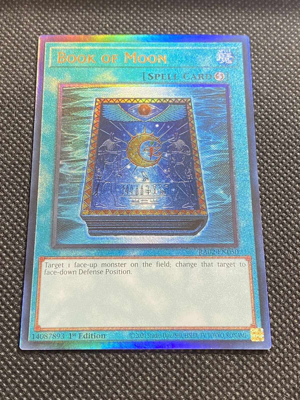 YuGiOh! - Book Of Moon RA02-EN050 Prismatic Ultimate Rare 1st Edition ...