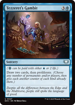 MTG Tezzeret's Gambit EOCd) | eBay
