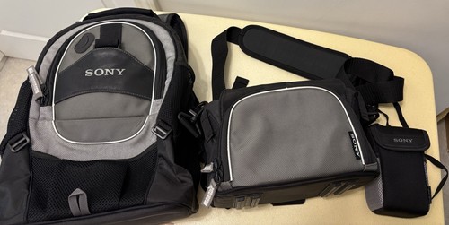 3 Bags: Sony Backpack and 2 Sony Camera Bags | eBay