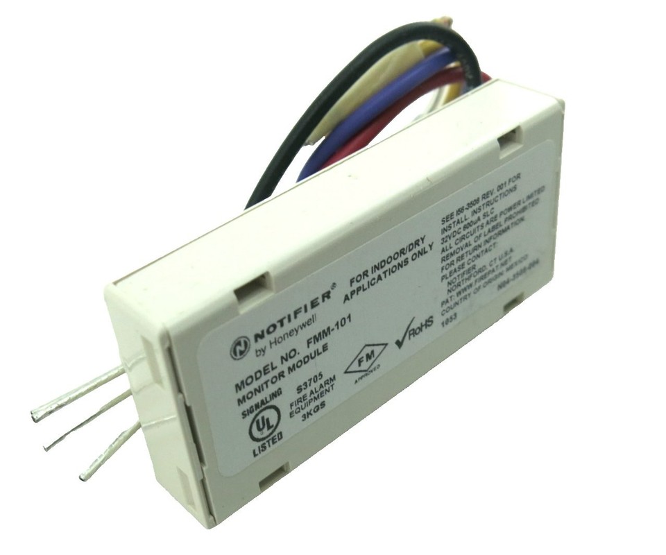 New Honeywell Notifier Addressable Fire Alarm Mini Monitor Module FMM ...