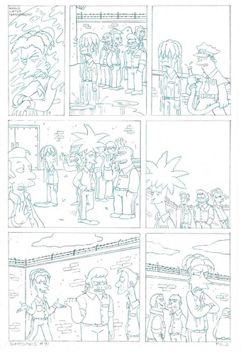 THE SIMPSONS Comic Book Art #71 Page 3 SIDESHOW BOB SNAKE | eBay