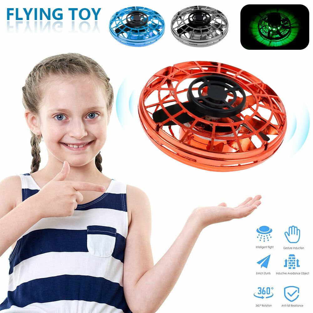 Mini Drone Quad Induction UFO Flying Toy Hand-Controlled Kids Xmas ...