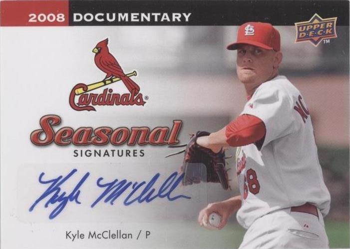 2008 Upper Deck Documentary - Seasonal Signatures Kyle McClellan #KM ...