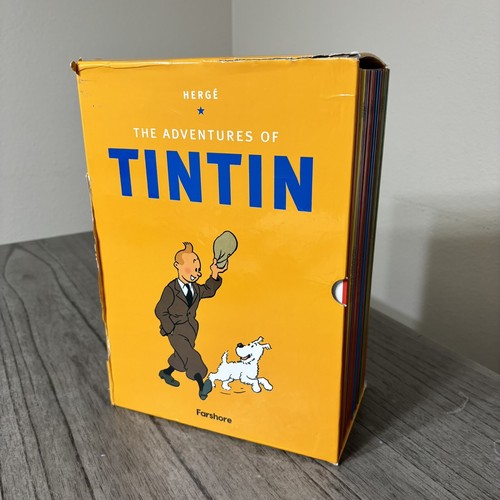 The Adventures of Tintin Boxset 23 Books Complete Paperback Collection ...