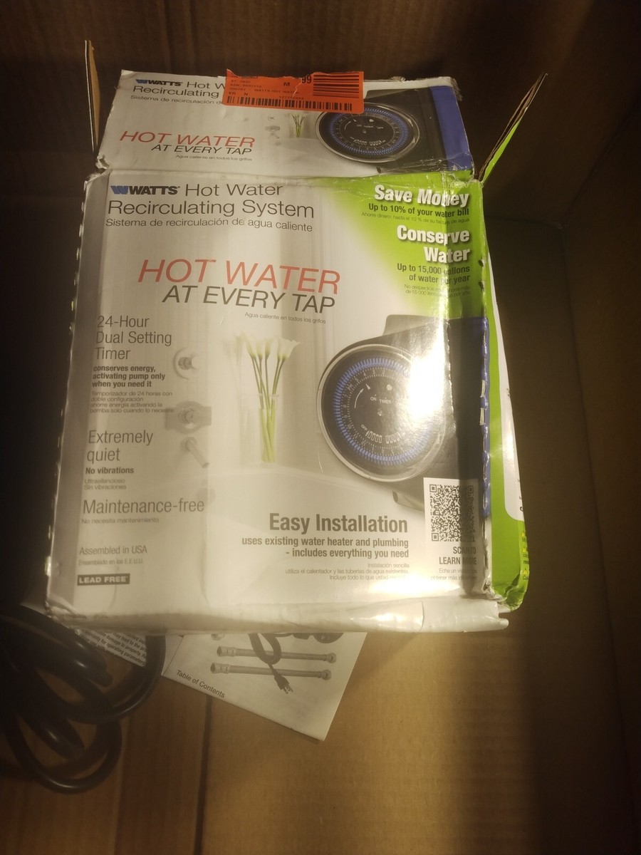 Watts Recirculating Hot Water System