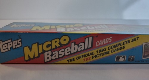 1992 Topps Micro Card Complete Set with 12 Micro Gold Cards, Factory ...