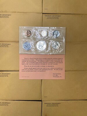 1962 P US Mint Proof Set Lot of 10 Ten Coin Sets With OGP Silver | eBay