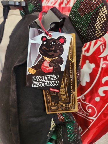 Sprayground Money Bear, Ultra Rare Mystery Bag, Camouflage Rhinestone ...