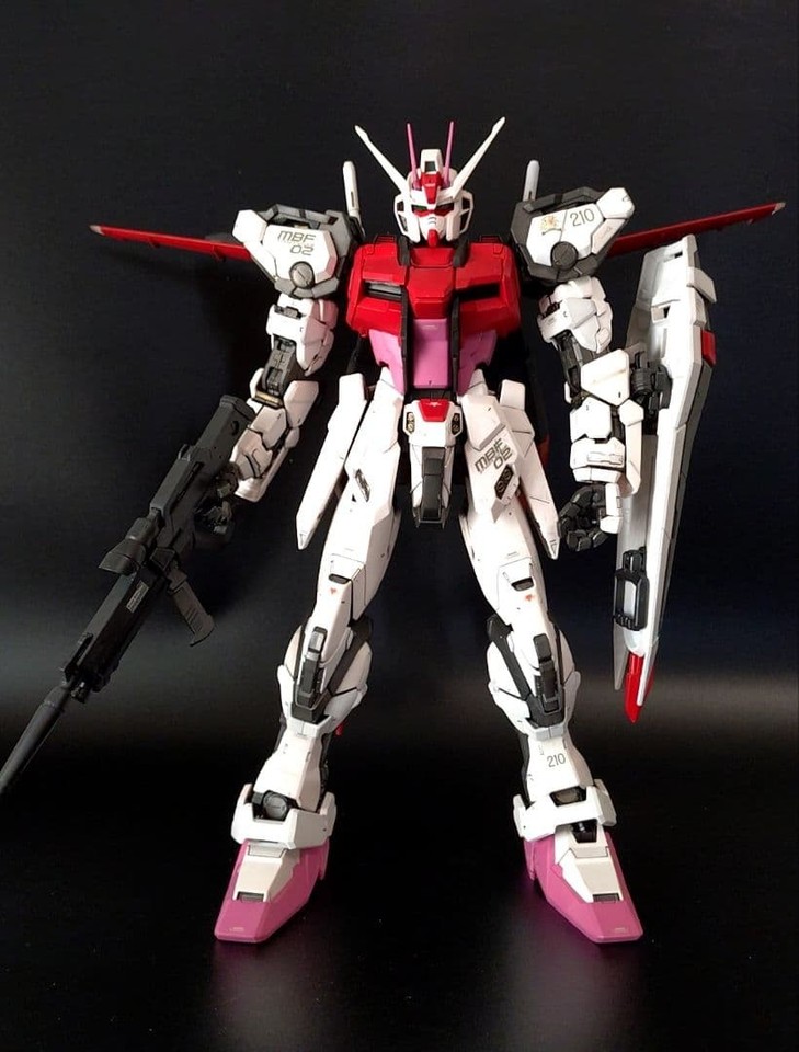 PG Strike Rouge Gunpla Bandai Model kit Built & Painted 595466451fg | eBay