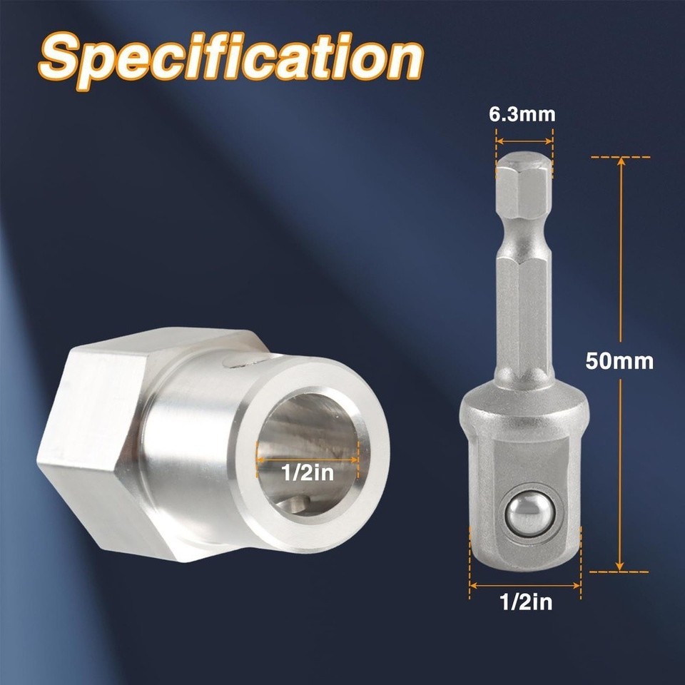 Crank Handle Adapter Drill Adapter Rust Resistant Lightweight Portable ...