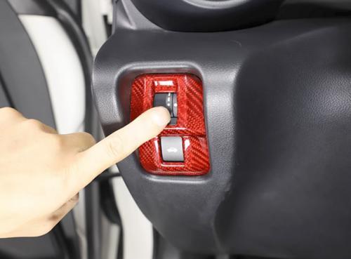 Red Real Carbon Fiber Interior Trunk Switch Cover for GR86/BRZ 2022 ...
