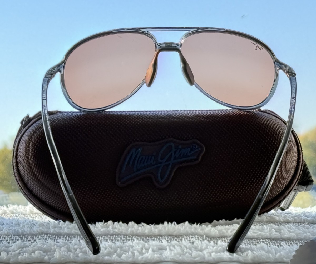 Maui Jim Alelele Bridge MJ 438 11 Translucent Grey Frame Maui Rose