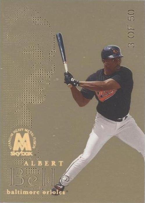 1999 Skybox Molten Metal - Heavy Metal Fusion Albert Belle #7F Titanium ...