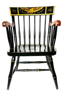 Nichols and Stone 1776 American Bicentennial Black Hardwood Windsor ...