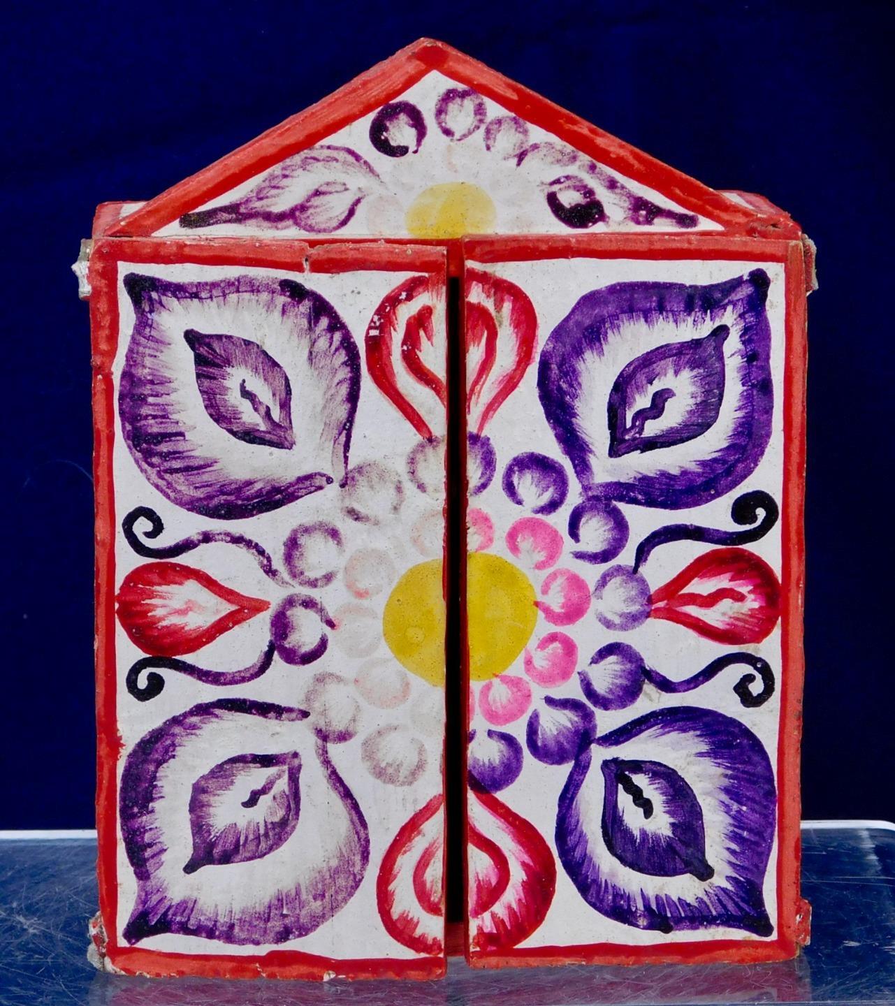 Peru Retablo Hand Painted Clay Figures Playing Musical Instruments ...