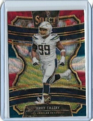 2019 Panini Select Jerry Tillery Concourse Tri-Color Prizm RC 189/199 ...