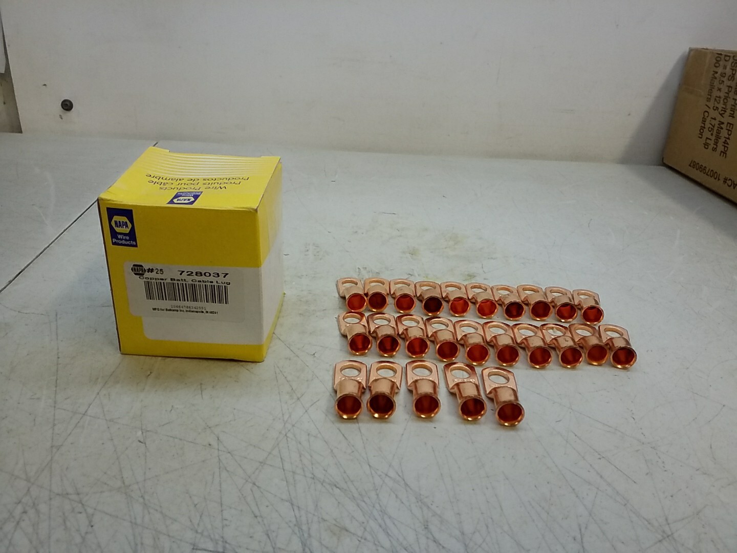 728037 Napa 1/0Ga. Copper Battery Lug 3/8" Qty.33 Returns for sale ...