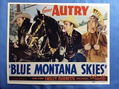 1939 Blue Montana Skies Photo 8 X 10 Gene Autry, Smiley Burnette June ...
