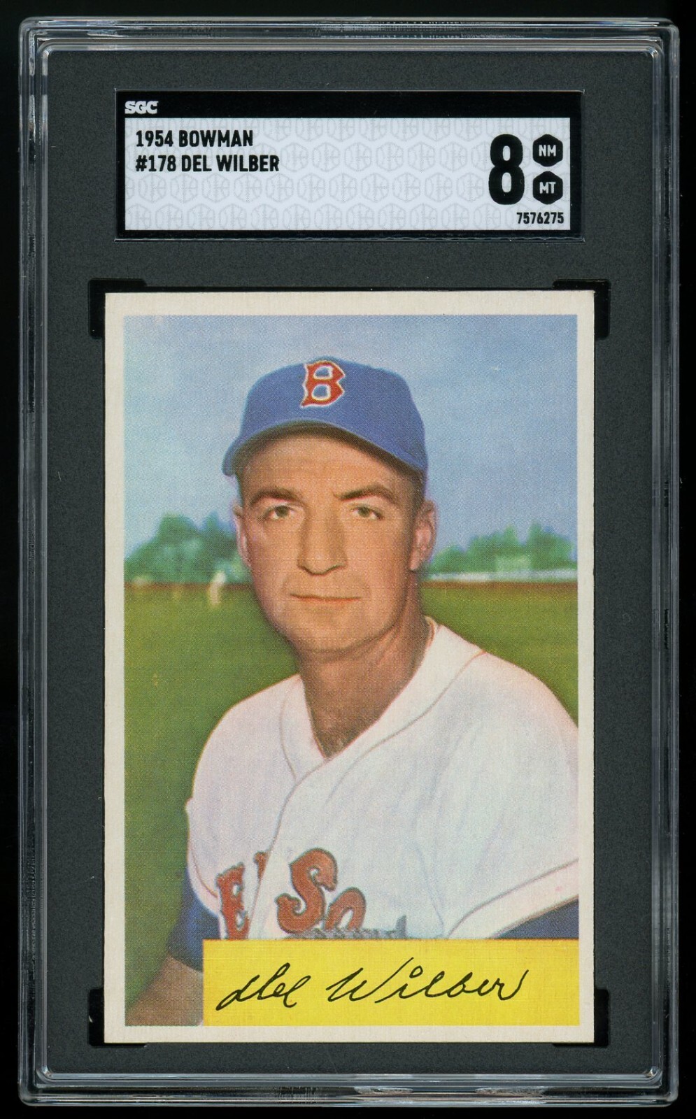 1954 Bowman #178 Del Wilber SGC 8 NM/MT #7576275 | eBay