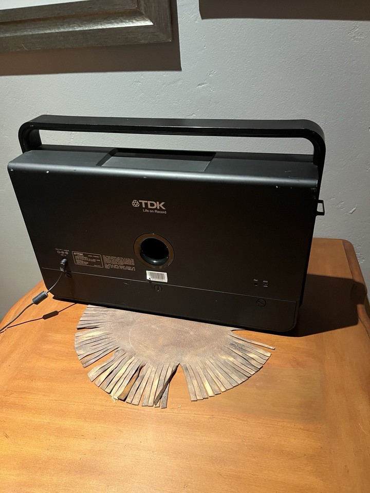 TDK 2 Speaker Boombox Life On Record TP6802BLK Portable Hi-Fi Works ...