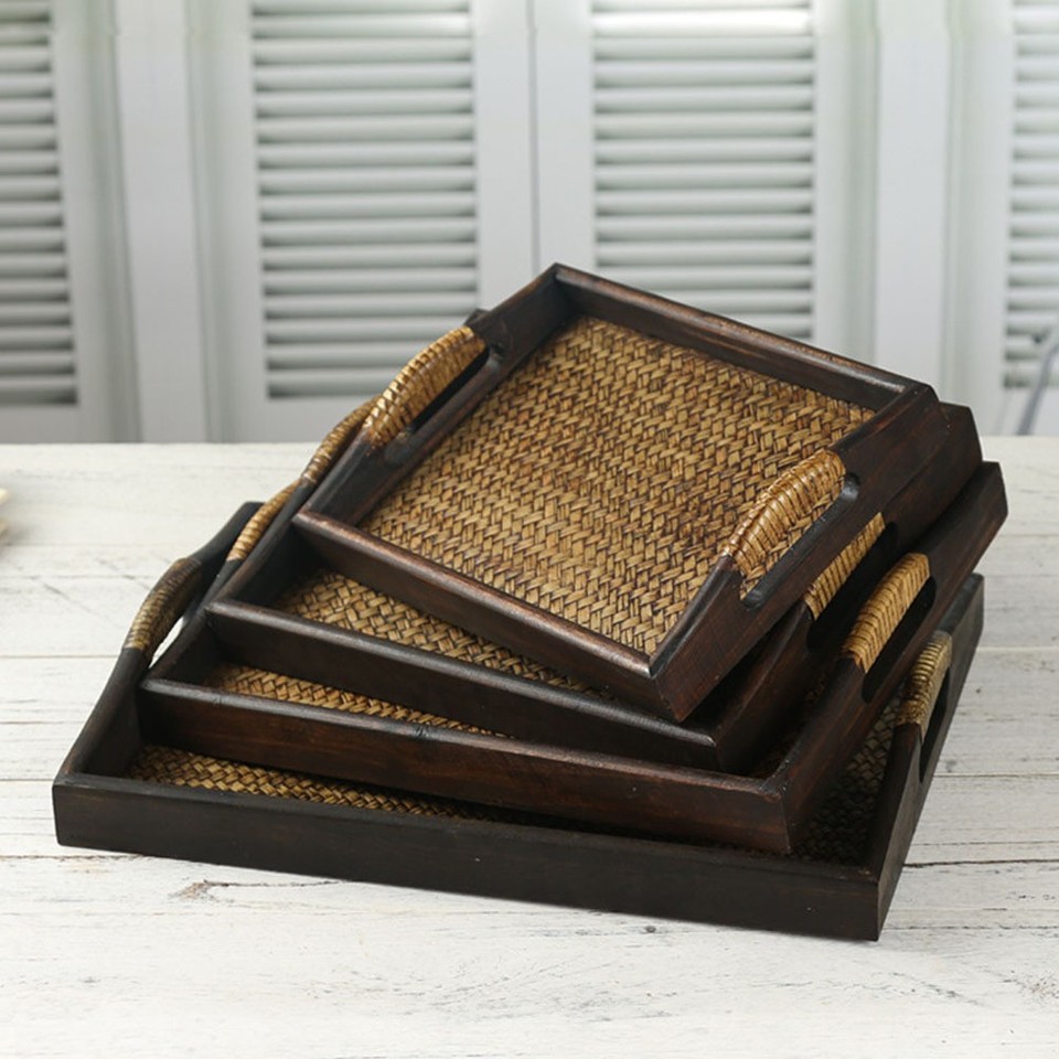 Tegliera Per Il The Vassoio Da Bagno Portata in Legno Piccolo Tè | eBay