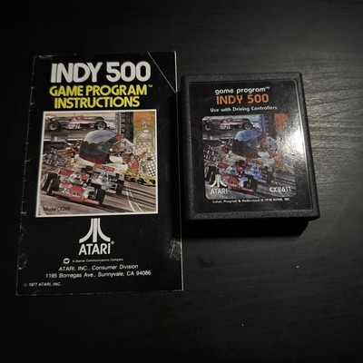 Indy 500 (Atari 2600, 1977) By Atari (Cartridge & Manual) | eBay