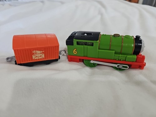 Thomas Friends Trackmaster Light Up Percy w Cargo Tender - Tested | eBay
