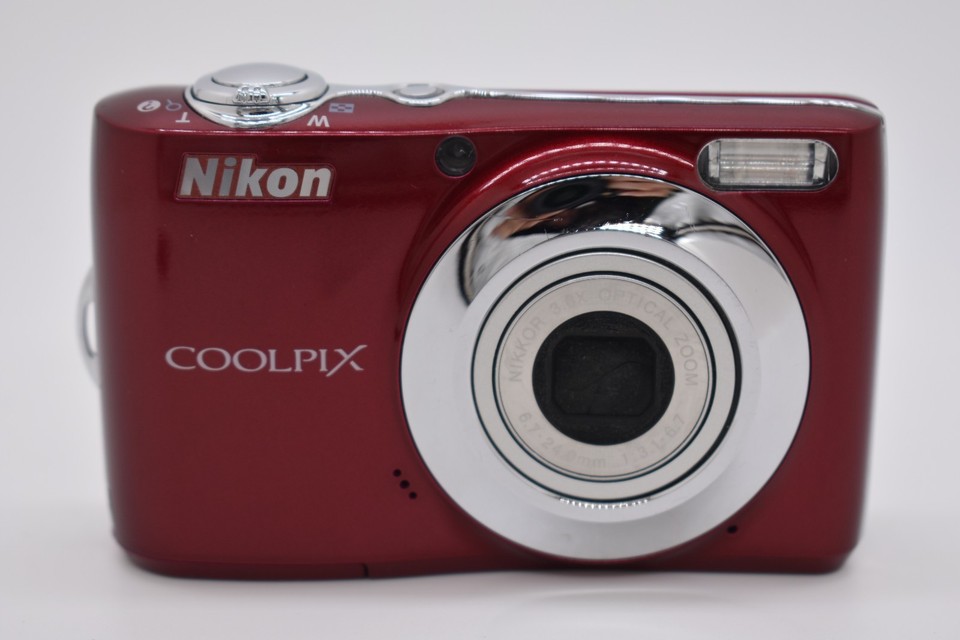 Nikon Coolpix L22 Red Digital Camera 12MP 3.6x Zoom - Bundle Fully ...