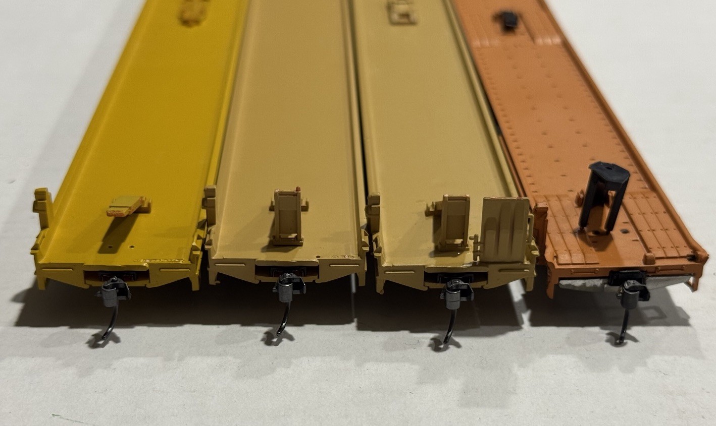 HO Scale Lot of 4 Athearn TOFC Piggyback Flat Cars TTX Pacific Fruit ...