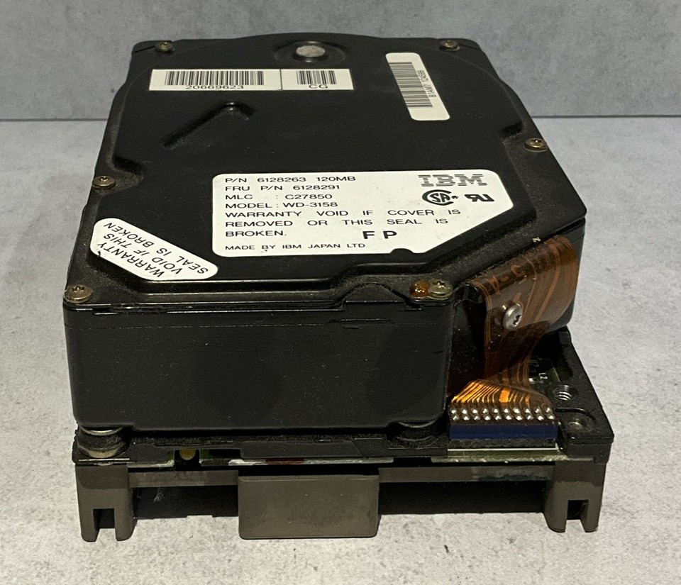 Vintage IBM 320MB IDE Hard Drive WD-3158 PS/2 PS/1 ValuePoint 386 486 ...