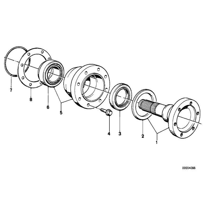 Genuine BMW 33107505602 - shaft sealing ring with fuse ring 67X44X10 3 ...