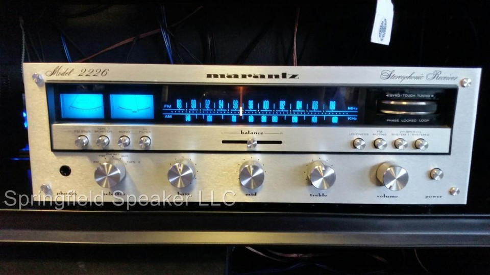 7 COOL BLUE 8V LED Lamp Fuse-Type Bulbs for Marantz 2238, 2238B, 2240 ...