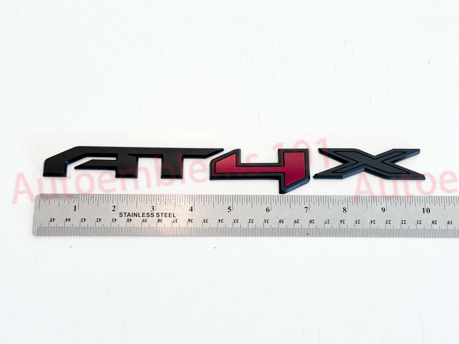 1PC Matte Black Red Rear Tailgate AT4X Emblems Badge 2023-2024 GMC ...