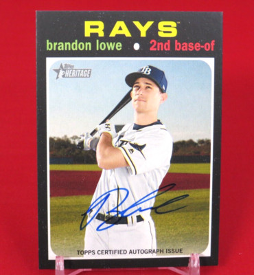 Brandon Lowe Real One AUTO 2020 Topps Heritage | eBay