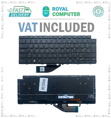 New Dell XPS 13 9310 2-in-1 XPS 13 7390 2-in-1 UK Backlit Keyboard D/PN ...
