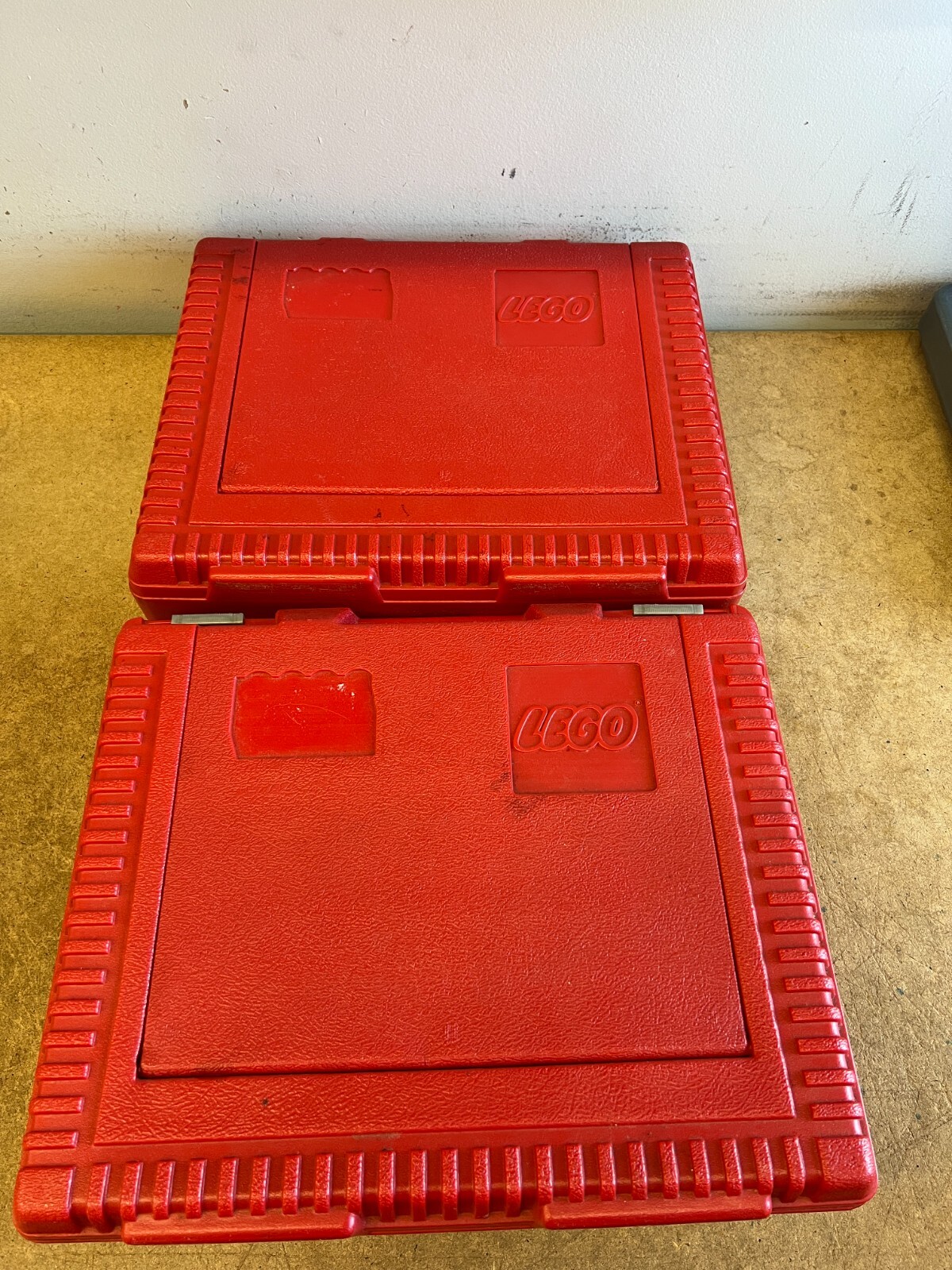 Set of 2 Vintage 1984 Lego Red Carrying Cases 15x12x4 | eBay