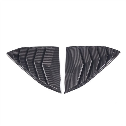 Carbon ABS Side Rear Window Shutter Louver Cover For Chevrolet Corvette ...