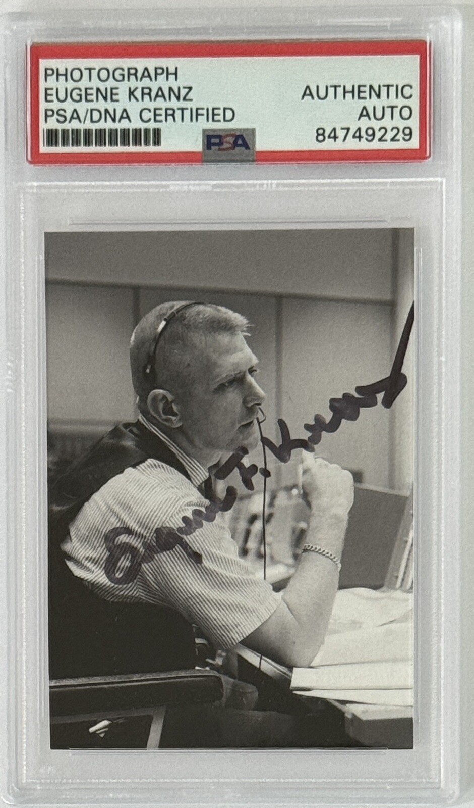 NASA FLIGHT DIRECTOR EUGENE GENE KRANZ SIGNED PICTURE PSA DNA COA ...