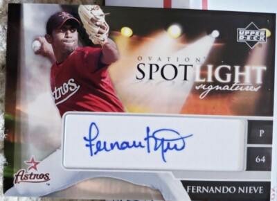 FERNANDO NIEVE 2006 Upper Deck Ovation Spotlight Signatures AUTO ...