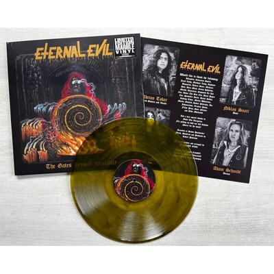 Eternal Evil ‎"The Gates Beyond Mortality" yellow black marbled vinyl ...