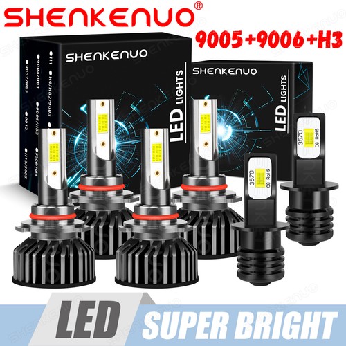 For Lexus SC300 SC400 1994-2000 LED Headlight Hi Lo Beam + Fog Lights ...