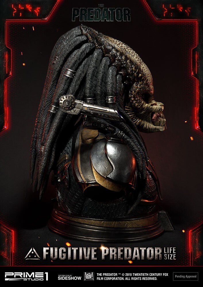 Fugitive Predator Life Size Bust Deluxe Version Prime 1 Studio Sideshow ...