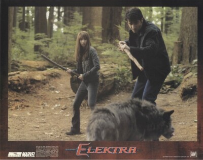 Elektra Original 11x14 Lobby Card Goran Visnjic Kirsten Prout Fighting ...
