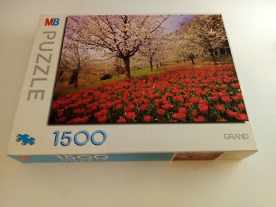 MB PUZZLE 1500 PZ " CAMPO DI TULIPANI " 1994 | eBay