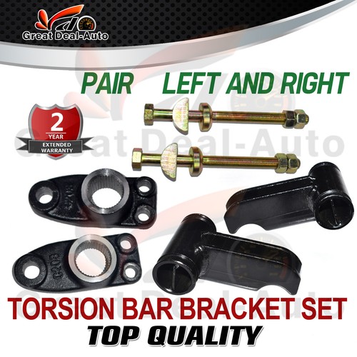 Pair Front Torsion Bar Bracket & Bolt Set for Nissan Navara D22 4WD ...