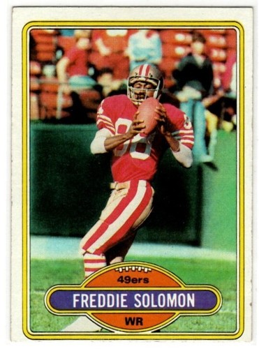 1980 Topps #337 - Freddie Solomon - San Francisco 49ers Football Card ...