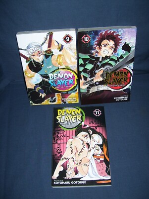 Demon Slayer Vol. #9 - Vol. #11 Viz Media Kimetsu No Yaiba 2020 ...