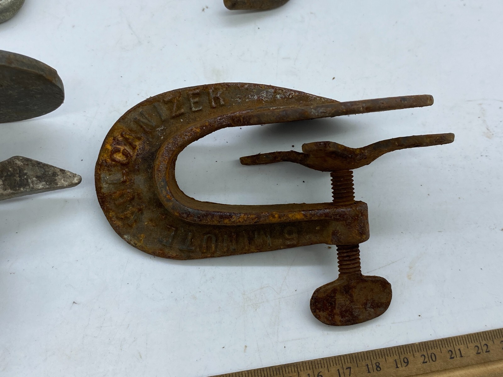 Lot of 4 Vulcanizer clamps - Leggets - Shaler etc. " 5 minute ...