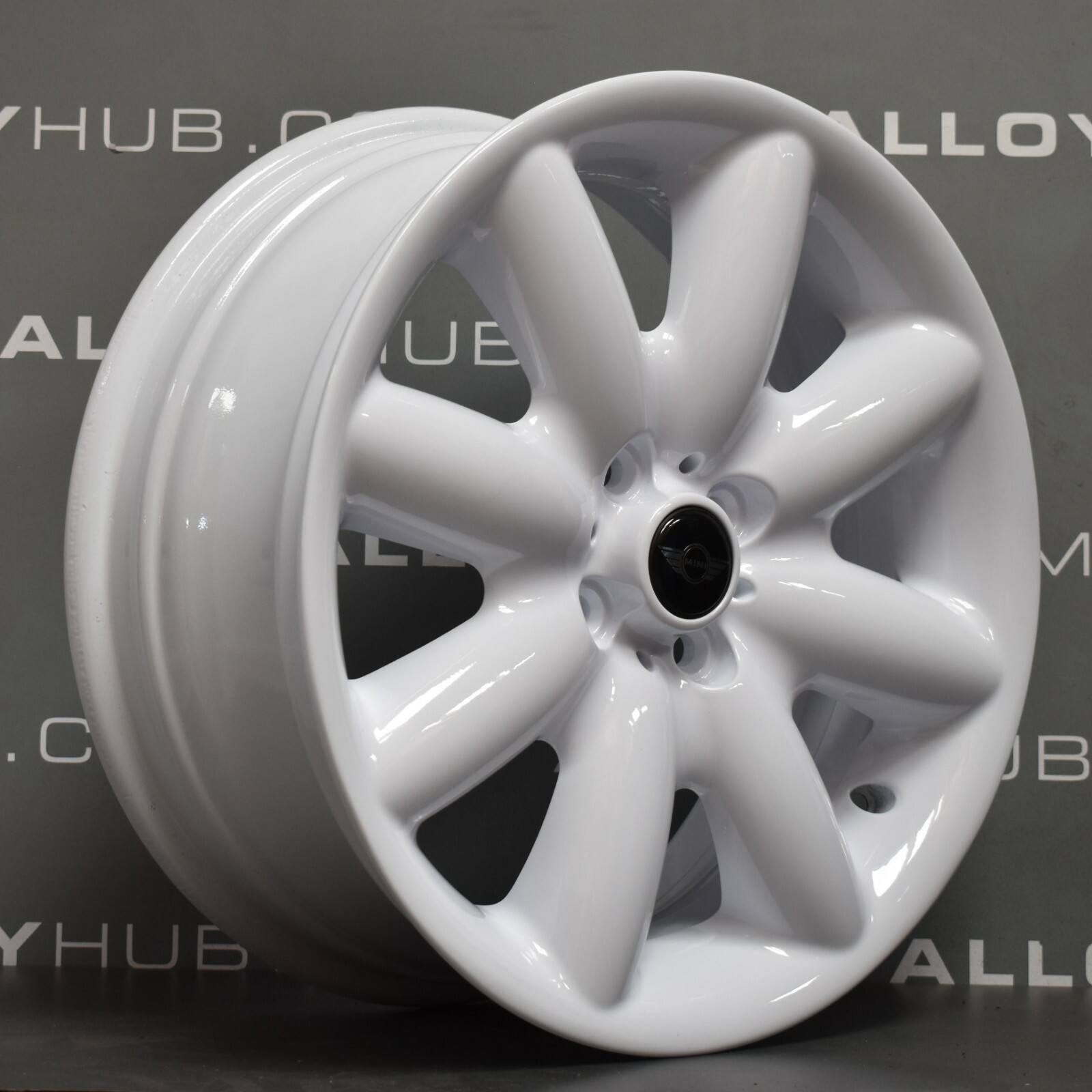 GENUINE MINI COOPER S CROWN R56 17" INCH WHITE ALLOY WHEELS X4, R50/R53 ...