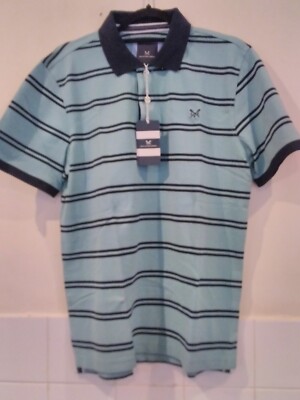 Crew Clothing Tenby Stripe Polo M | eBay UK